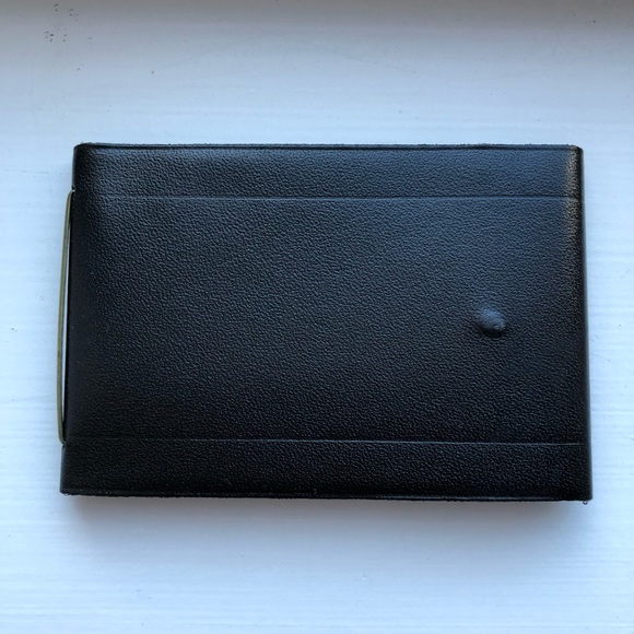 SWANK | Bags | Vintage Mens Black Leather Swank Bifold Wallet | Poshmark